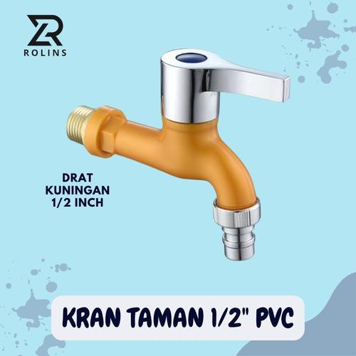 Jual KERAN KRAN AIR TAMAN PVC / KRAN PLASTIK PVC /KRAN PLASTIK - ORANGE ...