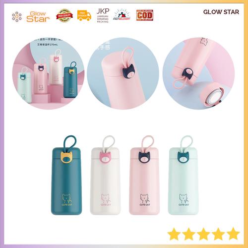 Jual Thermos Termos Mini Gelas Cute Cat Kucing - 270 ml Botol Tumbler ...