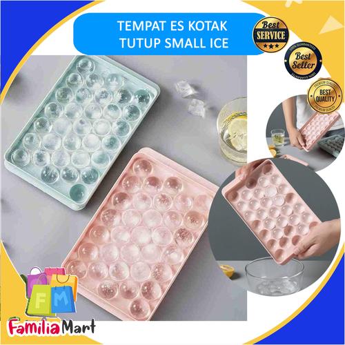 Jual Tempat ES KOTAK Tutup Small Ice Tray Lubang 18 Cetakan Es Batu ...