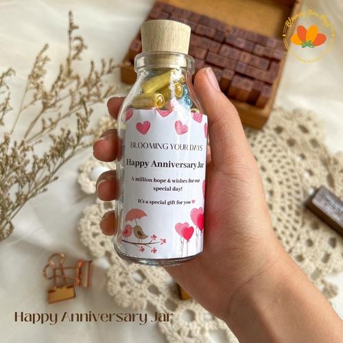 Jual Best Wishes Jar jar of notes message in jar bottle kartu ucapan ...