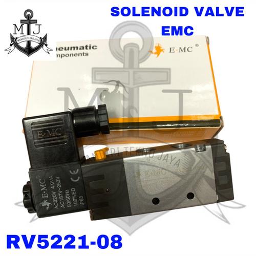 Jual Solenoid valve EMC RV5221-08 (persamaan AIRTAC 4V210-08) AC220V/DC24 - AC220 - Jakarta ...