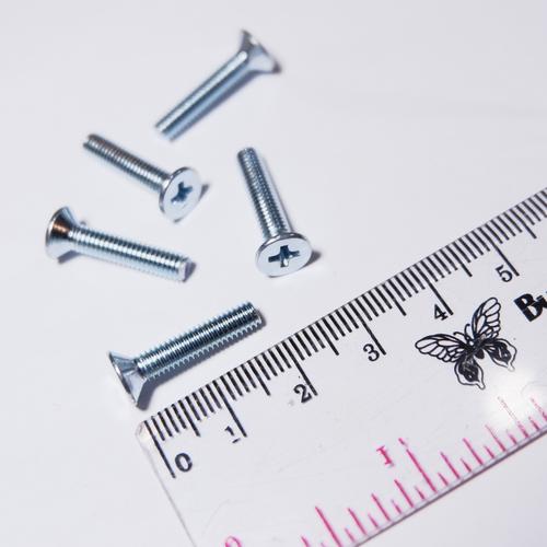 Jual isi 10 pcs Baut JF M4x20 Baud Kepala Rata Obeng Plus Panjang 2 cm ...