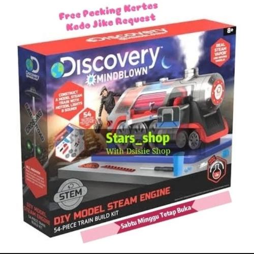 Jual Discovery Mindblown DIY Model Steam Engine 54 Piece Train build ...