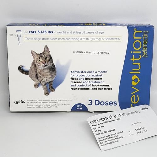 Jual Revolution Cat 1 Tube Revolution Cat Adult Obat Kutu Kucing ...