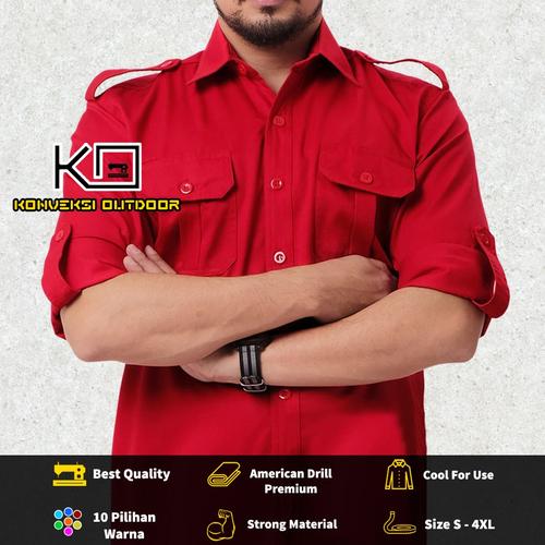 Jual BAJU KEMEJA PDL OUTDOOR INDOOR LENGAN PANJANG Seragam PDH Dinas ...