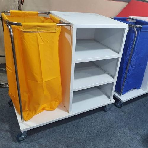 Jual Trolley Linen Terbuka Troli Keranjang Trolly Laundy Besi Medical ...