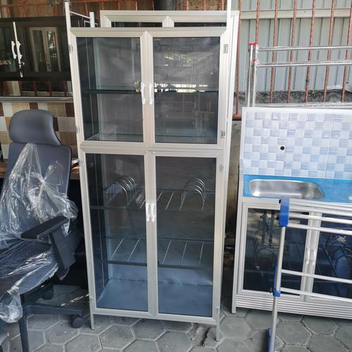 Jual rak piring 2 pintu aluminium kaca - Kota Balikpapan - oey hasan ...