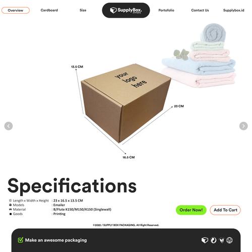 Jual KARDUS BOX PACKAGING PRINTING 23 x 16.5 x 13.5 CM | Kardus ...