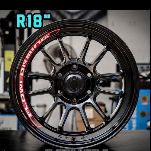 Jual VELG PAJERO FORTUNER JF LUXURY FLOW FORGED R18 LEBAR 9 ET 0 PCD ...