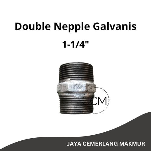 Jual Double Nepple Galvanis 1-1/4" Inch Drat / Dobel Nepel Besi / Hex Naple - Jakarta Pusat ...