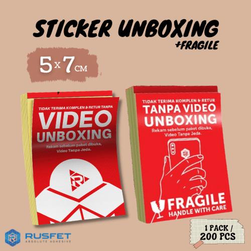 Jual STIKER STICKER UNBOXING +FRAGILE | TEMPELAN LABEL VIDEO BUKA PAKET ...