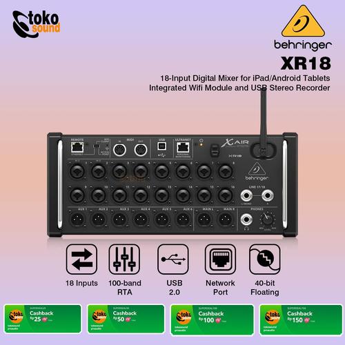Jual Behringer X Air XR18 18 Channel Tablet-Controlled Digital Mixer ...