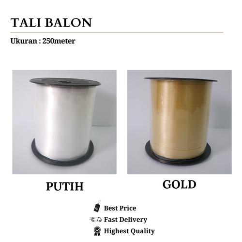 Jual Pita Balon / Tali Balon / Tali balon helium / Pita Putih / Pita ...
