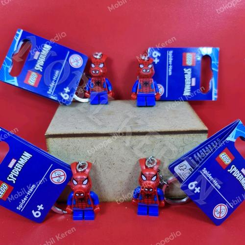 Jual Lego Minifigures Key chain Original Marvel Spiderman Spider-ham ...