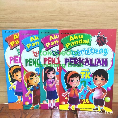 Jual Paket 4 Buku Anak Pandai Penjumlahan Perkalian Pengurangan ...