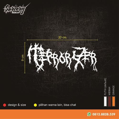 Jual TERRORIZER LA logo cutting sticker - Jakarta Timur - Sorcery Merch ...