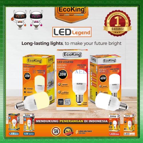 Jual Lampu LED EcoKing KUNING WARM WHITE JUMBO 5W 10W 15W 20W 30W 40W 50W - 40 Watt - Jakarta ...