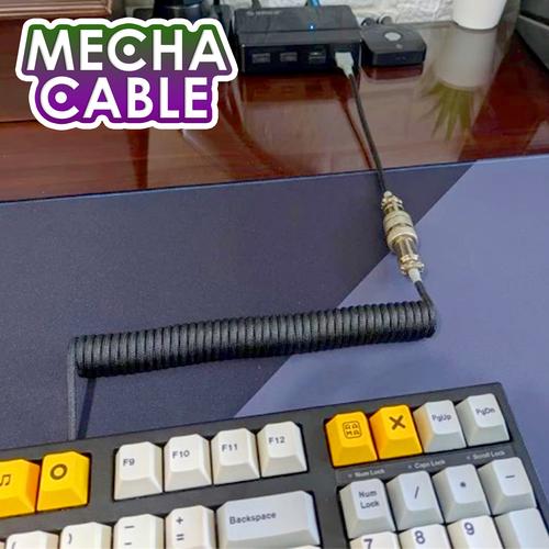 Jual Custom Coiled Cable Machanical Keyboard - Mecha Cable - AVIATOR ...