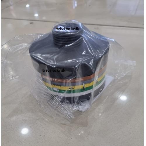 Jual isi filter canester masker full face,respirator catridge pro2000 ...