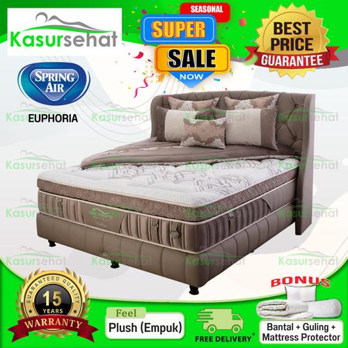 Promo Spring Air Kasur Springbed Euphoria - Full Set 160 180 200 100 ...