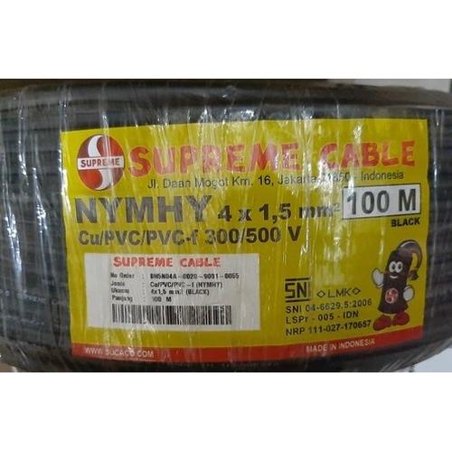 Jual Kabel NYYHY 4x1.5mm 4x1,5mm SUPREME 1 Meter/100 Meter / Roll Hitam ...
