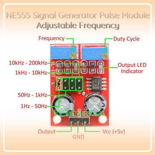 Jual NE555 Signal Generator Pulse Module Adjustable Frequency - Kota Surabaya - 2R Hardware ...