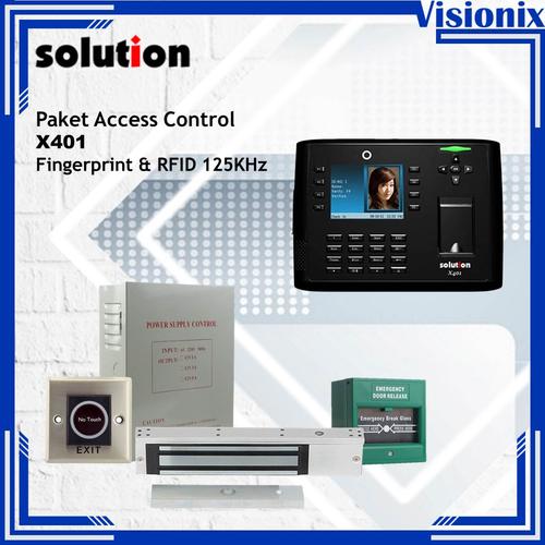 Jual Paket Access Control Solution X401 Fingerprint Access Door ...