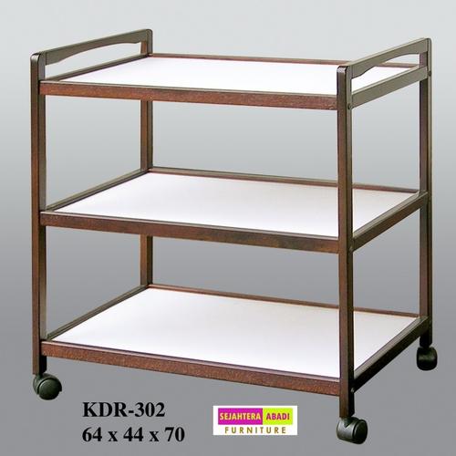 Jual rak dorong serbaguna kayu, rak dapur dorong, rak tv, rak susun ...