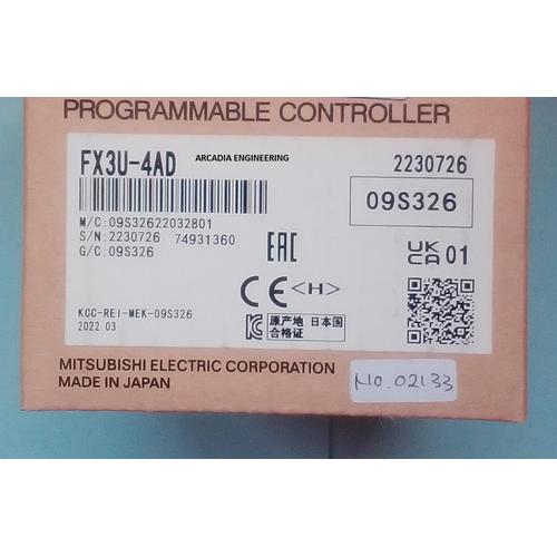 Jual PLC Mitsubishi FX3U-4AD FX3U 4AD Analog input Modul Original ...