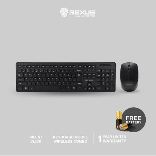 Jual Rexus KM8 Keyboard Mouse Wireless Combo Rexus RX KM 8 - Hitam ...