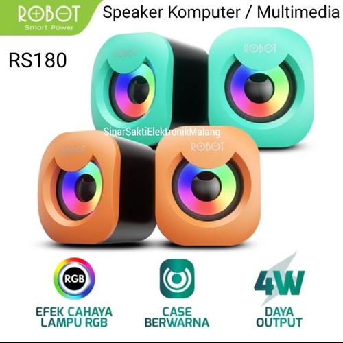 Jual Robot Speaker RS180 Mini Usb Komputer Multimedia Laptop Portable ...
