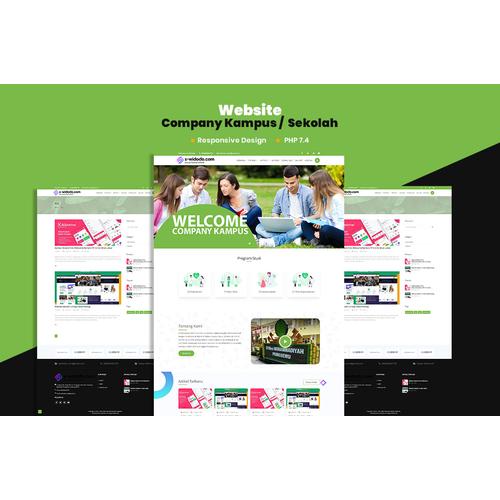 Jual Web Kampus/Sekolah Responsive Siap Pakai Support PHP 7.6 - Kota Bandar Lampung - Wido2store ...