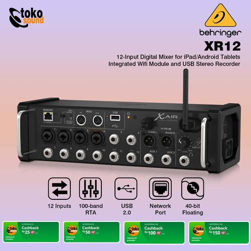 Jual Behringer X Air XR12 12 Channel Tablet-controlled Digital Mixer - Jakarta Barat - tokosound ...
