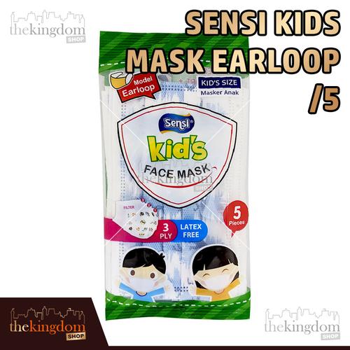 Promo Sensi Kids Face Mask 3ply Headloop Child Masker Anak Motif /5 ...