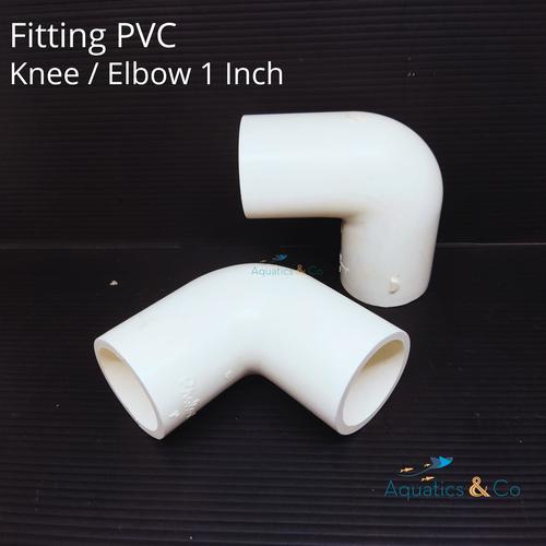 Jual Elbow Knee 1" Fitting PVC Pralon Knie AW 1 Inch Keni Paralon Putih ...