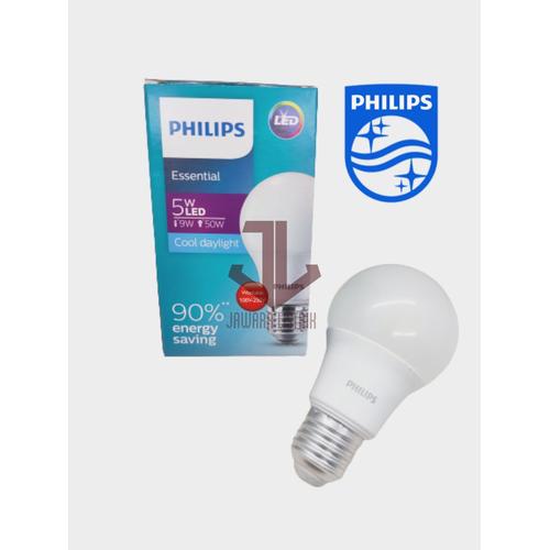 Jual PHILIPS ESSENTIAL LED 5W 5 WATT LAMPU LED MURAH BERGARANSI - Putih ...