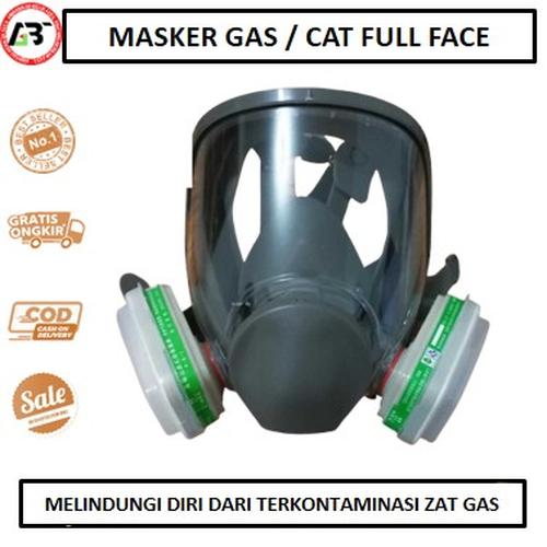 Promo Masker Gas / Masker Lab / Cat Amonia Acid Full Face Mask Filter ...