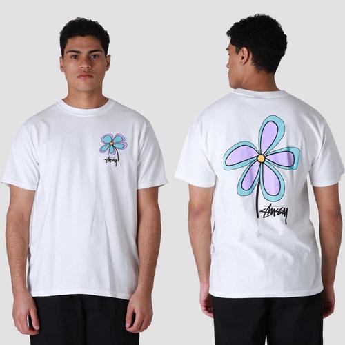 Jual Stussy Flower White Tshirt - ORI - S - Jakarta Timur - BRANDED ...