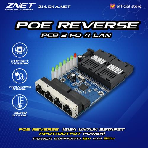 Jual PCB POE 2 FO 4 LAN MEDIA CONVERTER POE BOARD ONLY 4 FO 2LAN MURAH ...
