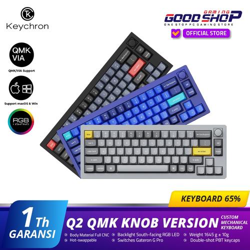 Promo Keychron Q2 Fully Assembled KNOB VERSION Custom Mechanical ...