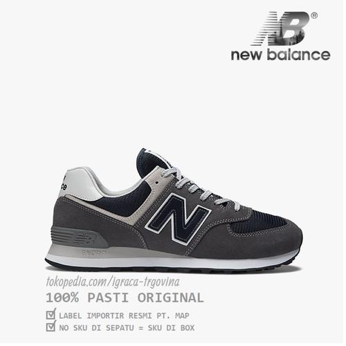 Jual New Balance Classic 574 Men's Sneakers Original Resmi MAP - Hitam ...