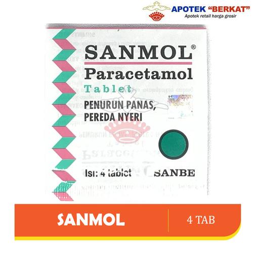 Jual SANMOL 500 MG 1 STRIP 4 TABLET / SAKIT KEPALA - Kab. Tangerang ...