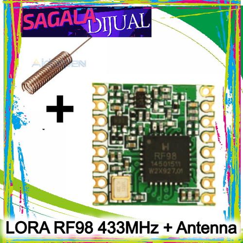 Jual LoRa 433MHZ LoRaTM Wireless module RF98 SX1278 PLUS Antenna - Kota ...