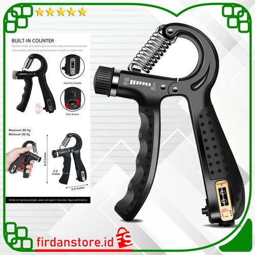 Jual Handgrip Hand Grip Adjustable 5-60 Kg Hitung Otomatis With Counter ...