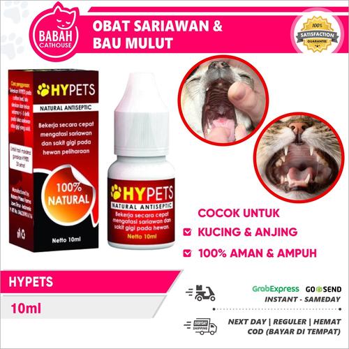Jual Hypet Obat Sariawan hewan - obat sakit gigi kucing anjing kelinci ...
