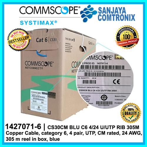 Jual COMMSCOPE Kabel UTP / Kabel LAN Cat. 6 AMP 1427071-6 Roll / Box ...