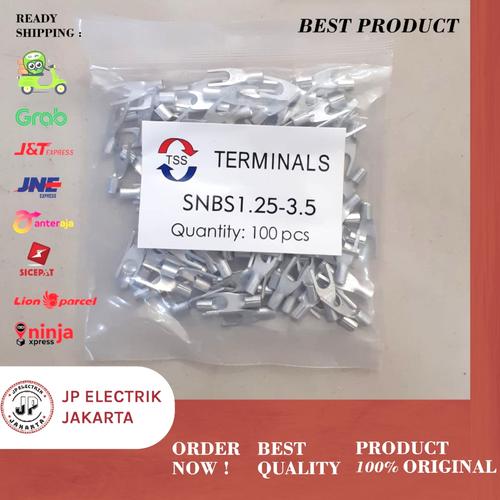 Jual Kabel Skun Garpu 1.5mm M3.5/Cable Lugs Y/Skun SNBS 1.25 - 3.5 ...