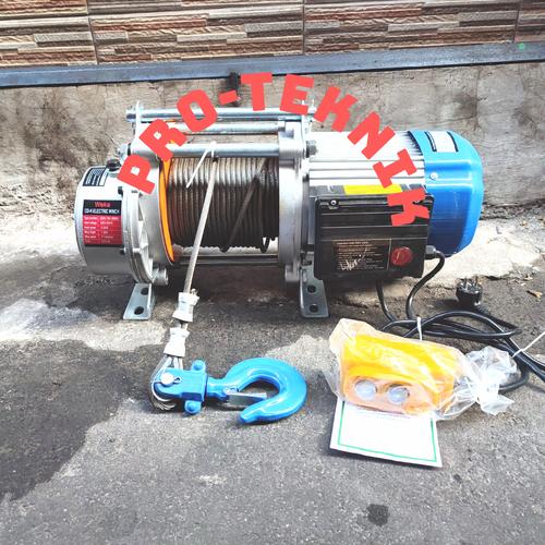 Jual katrol elektrik winch weka 1200 kg x 50 meter electric 1 phase ...