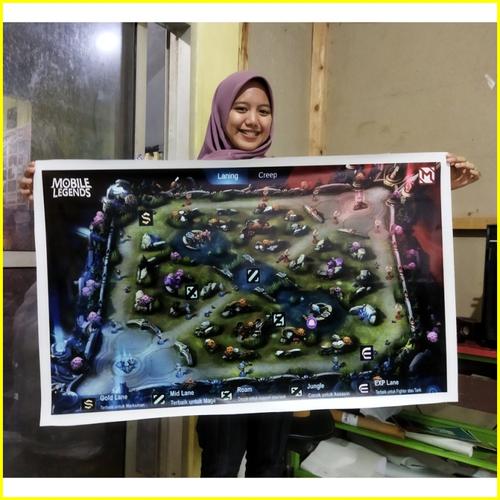 Jual Map Peta Mobile Legends buat turnamen / hiasan dinding map ml map ...