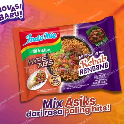 Jual INDOMIE Goreng Kebab Rendang 83g/Indomi Terbaru Kebab Rendang ...
